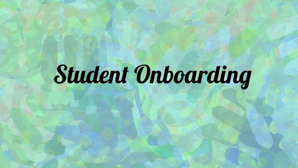 Student Onboarding | Central Academy